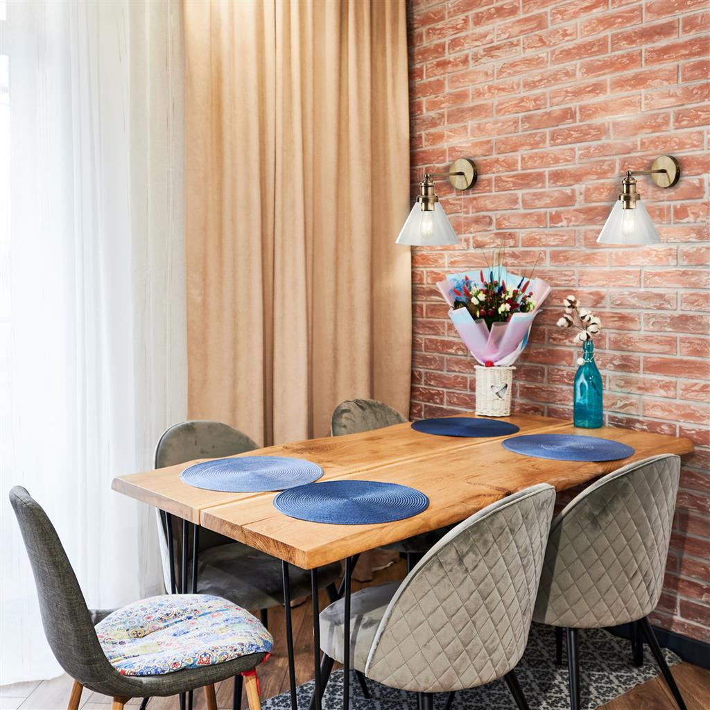 Pyramid Wall Light - Antique Brass & Glass – Smyth's Homevalue