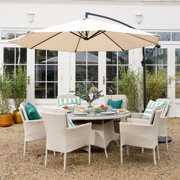 3m Overhang Parasol with LED Lights – Smyth's Homevalue