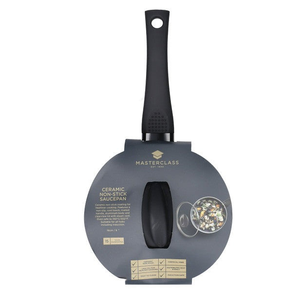 MasterClass Ceramic Non-Stick Induction Ready 16cm Saucepan – Smyth's ...