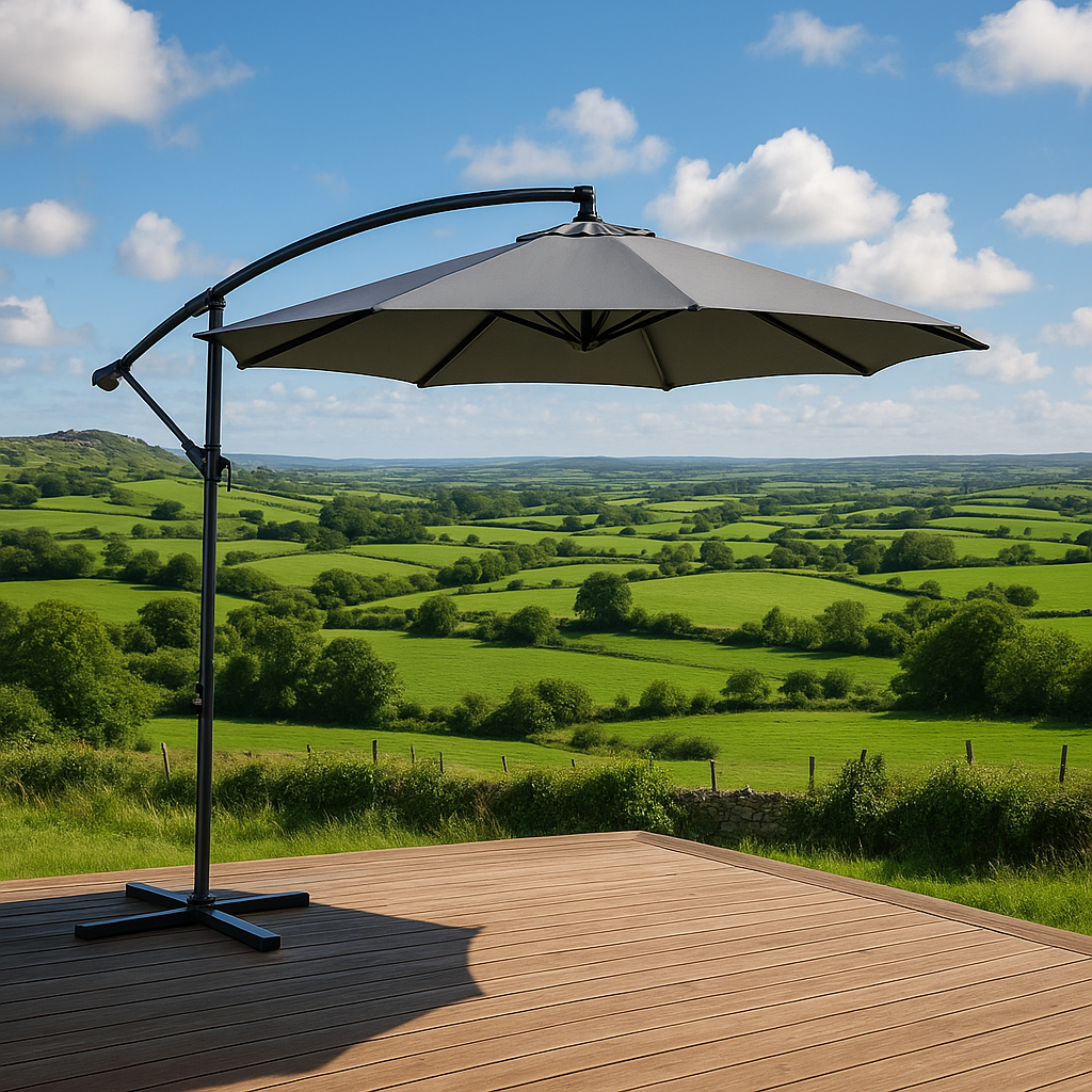 Overhang 3m Parasol - Grey – Smyth's Homevalue