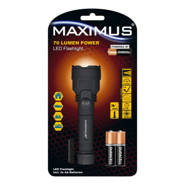 Maximus LED Flashlight 1W 70lm – Smyth's Homevalue