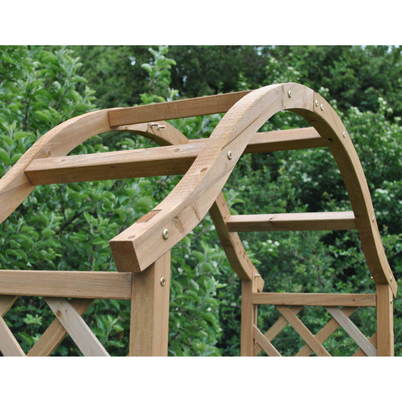 Wooden Garden Arch | Tan – Smyth's Homevalue