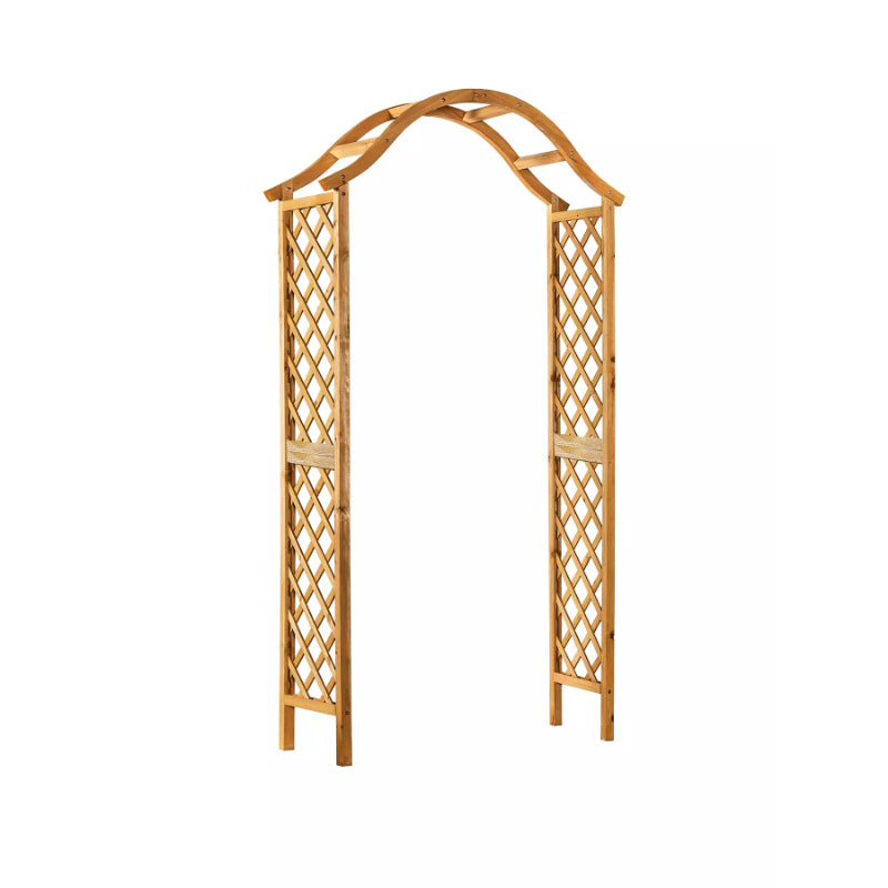 Wooden Garden Arch | Tan – Smyth's Homevalue