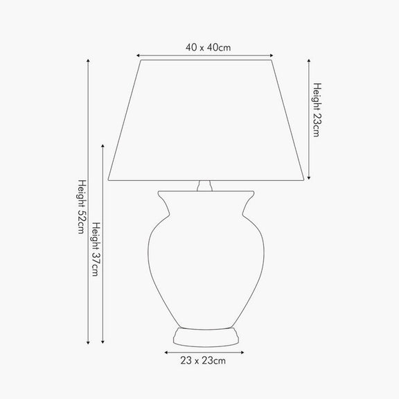 Hadley Cream Ceramic Table Lamp – Smyth's Homevalue