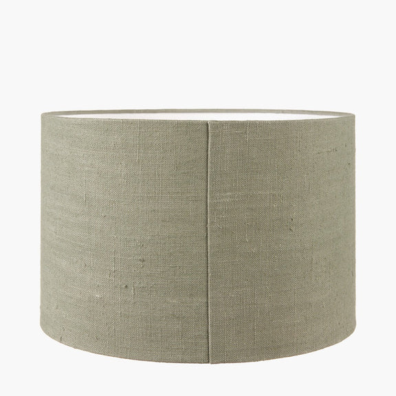 Edward 30cm Pistachio Green Linen Cylinder Lampshade – Smyth's Homevalue