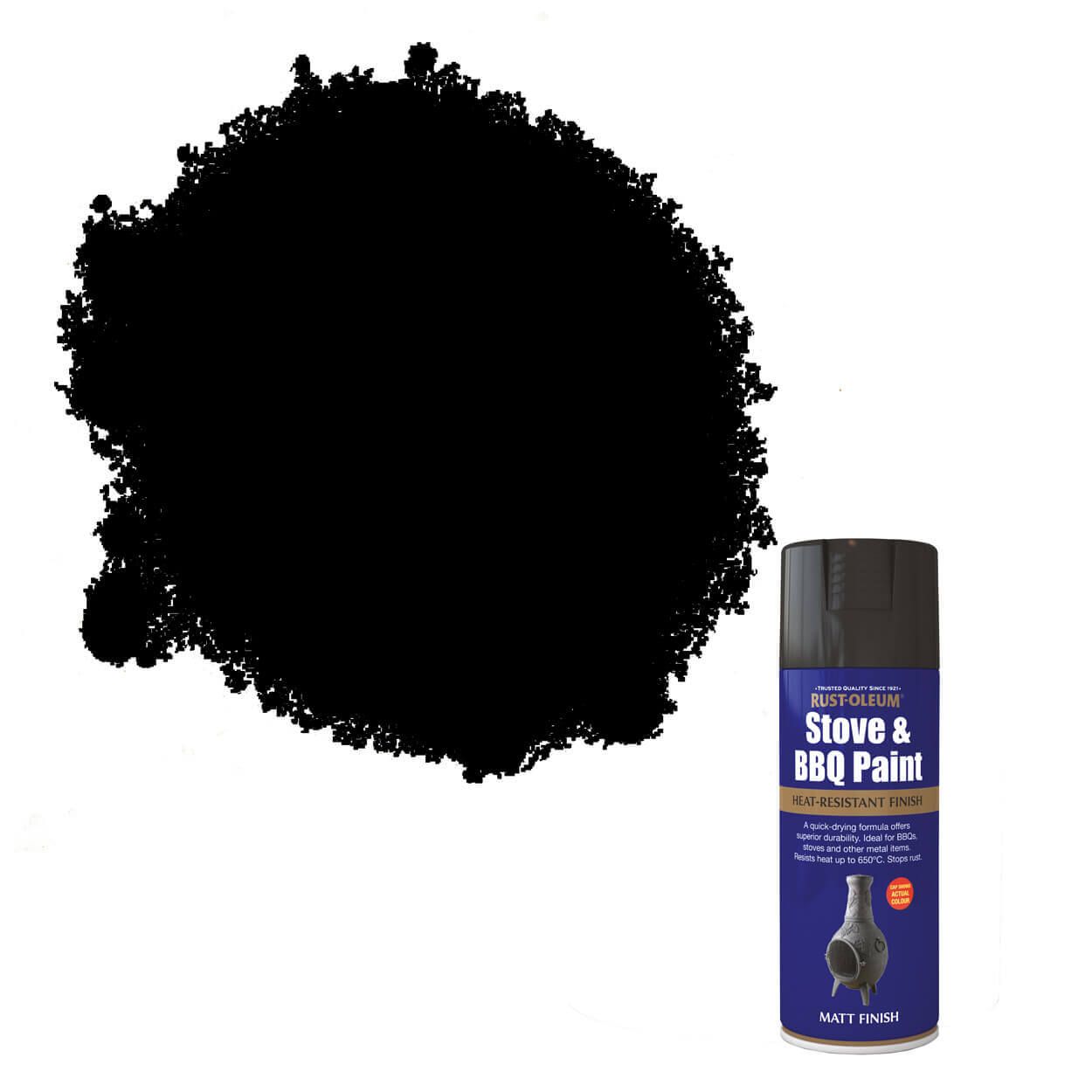 Rust-Oleum Stove & BBQ Spray Paint 400ML - Black – Smyth's Homevalue