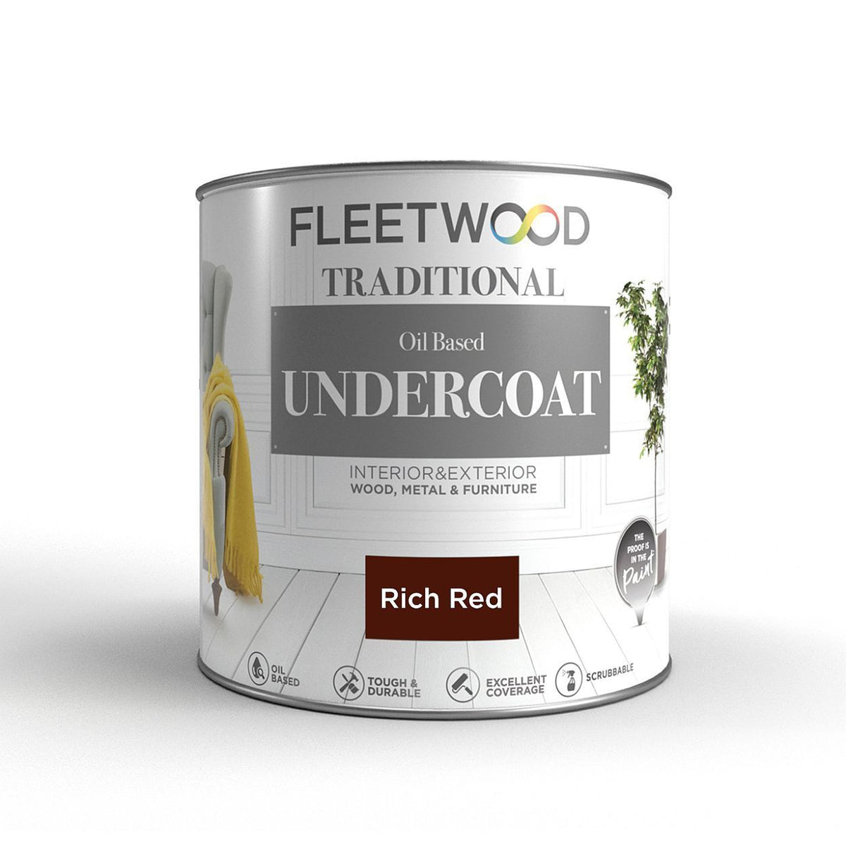 Fleetwood Traditional Undercoat 750ML - Rich Red – Smyth's Homevalue
