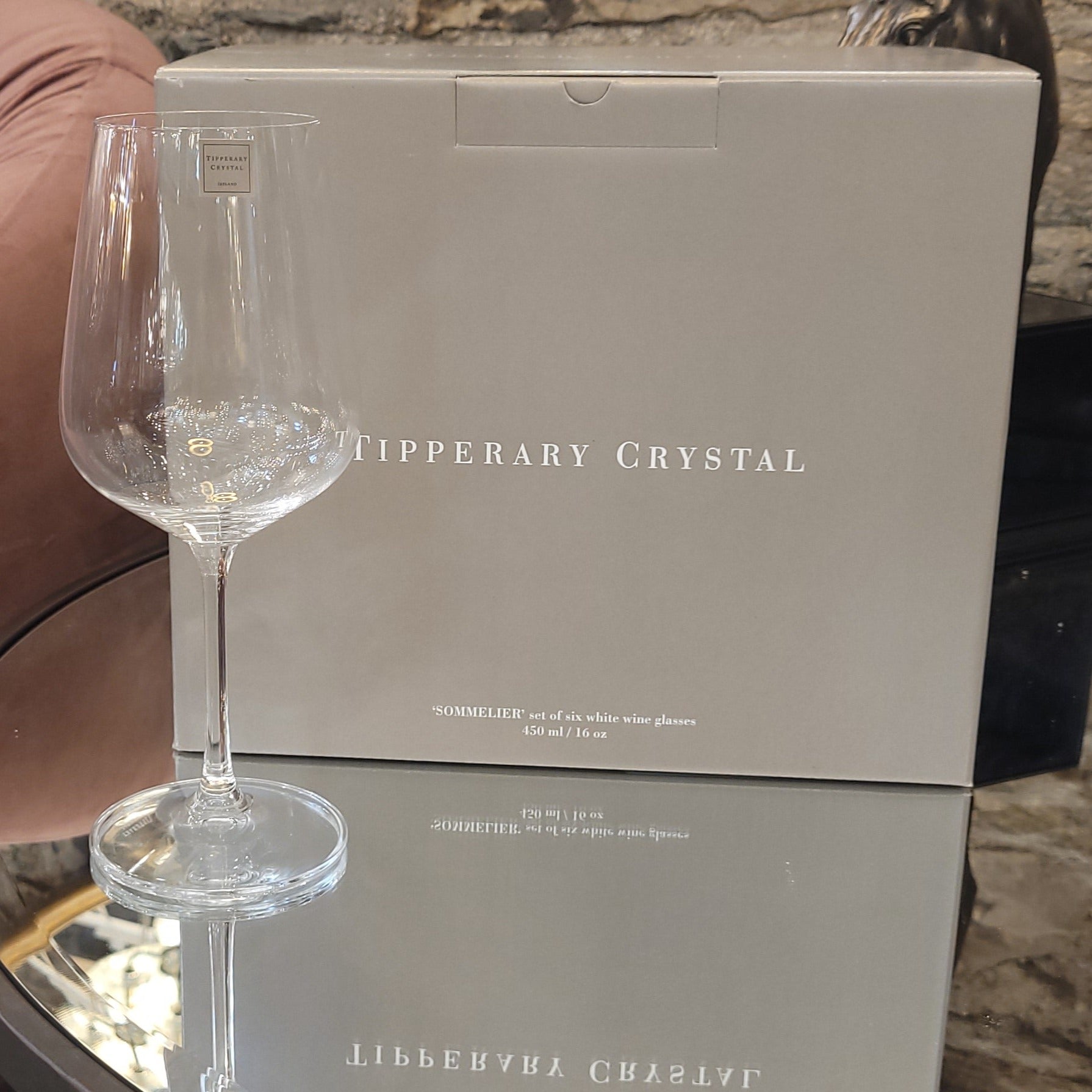 Tipperary Crystal Sommelier Set Six White Wine Glasses 450ml – Smyth's ...