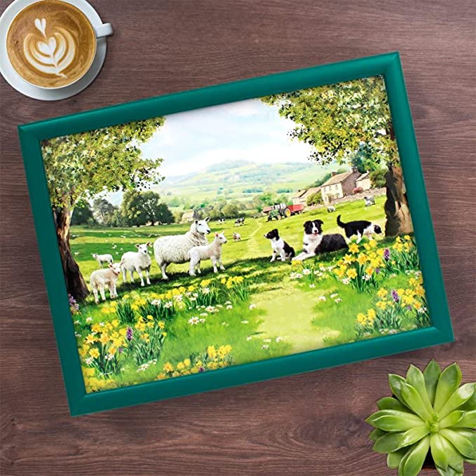 Collie And Sheep Lap Tray With Cushion – Smyth's Homevalue