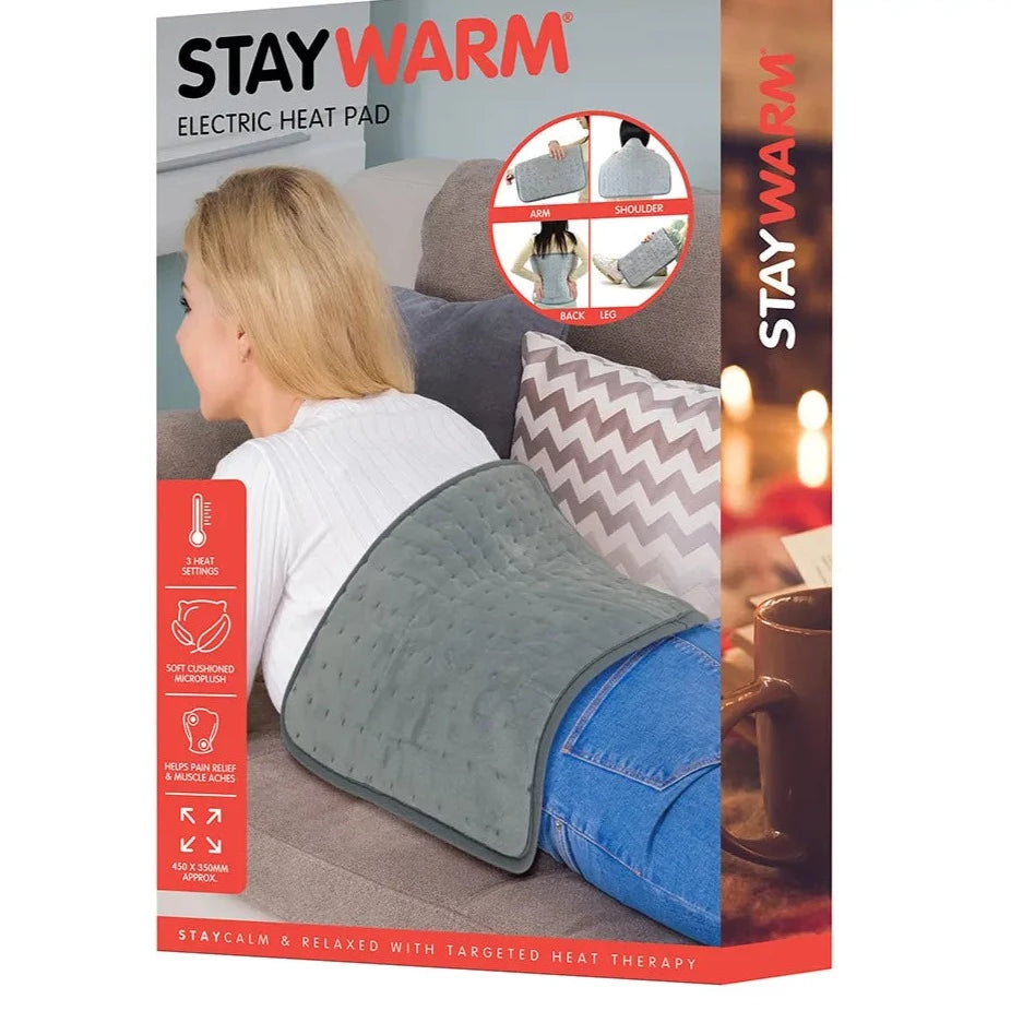 StayWarm 45x35cm Electric Heat Therapy Pad For Pain Relief – Smyth's ...