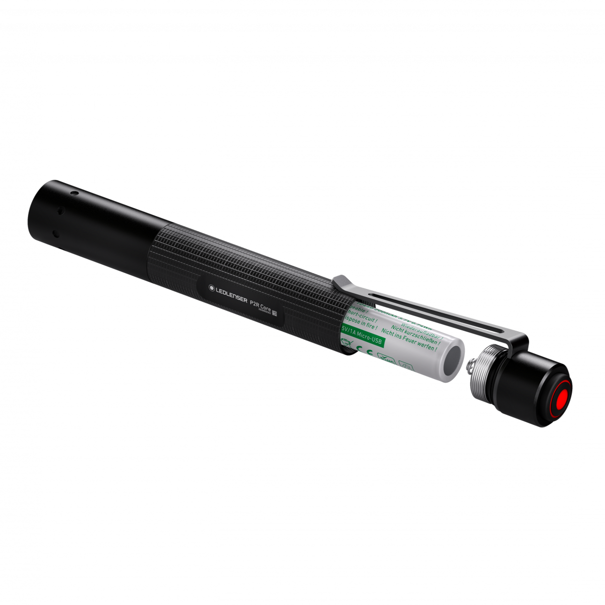 LEDLENSER P2R Core 120 Lumen LED Flashlight Rechargeable Battery ...