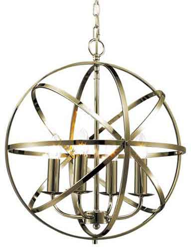 BESCA ANT. BRASS 4L ROUND PENDANT LIGHT – Smyth's Homevalue