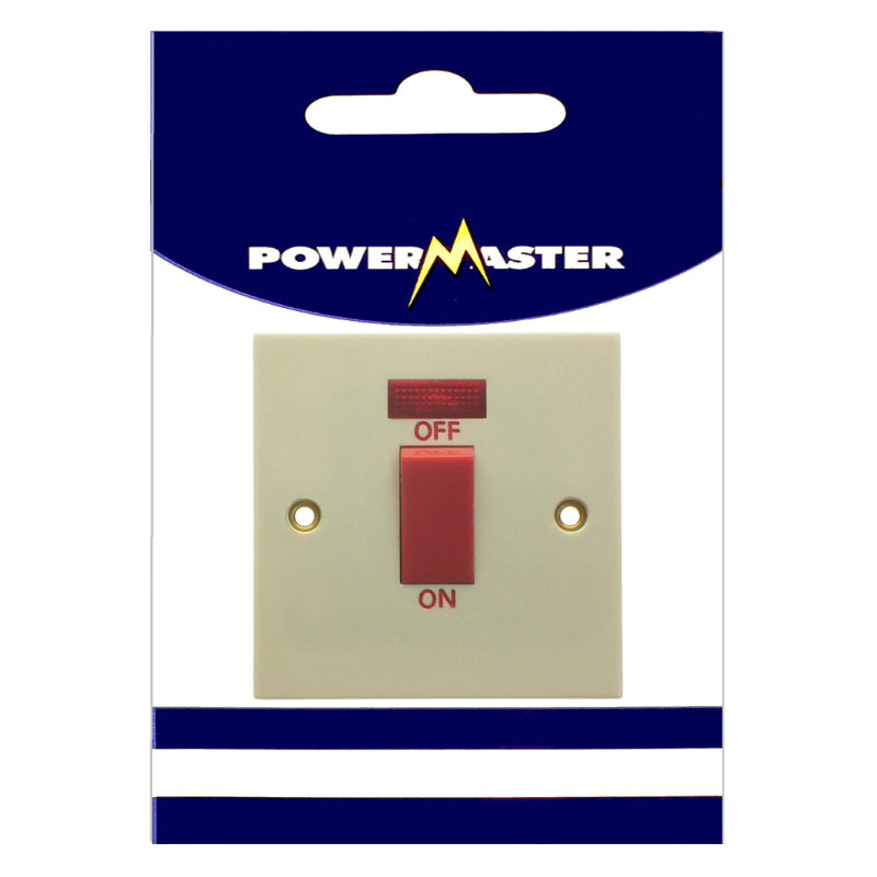 Powermaster Electrical 1 Gang 45 Amp Cooker Switch with Neon Light ...