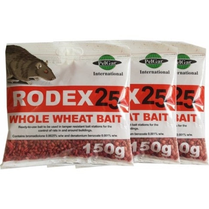 Rodex 25 Whole Wheat Mouse & Rat Bait 150g – Smyth's Homevalue